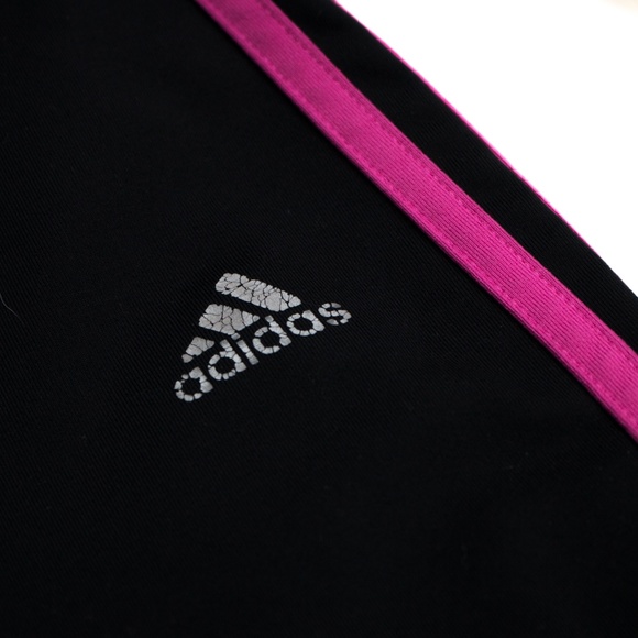 adidas | Pants & Jumpsuits | Adidas Side Stripe High Waisted Zip Front ...
